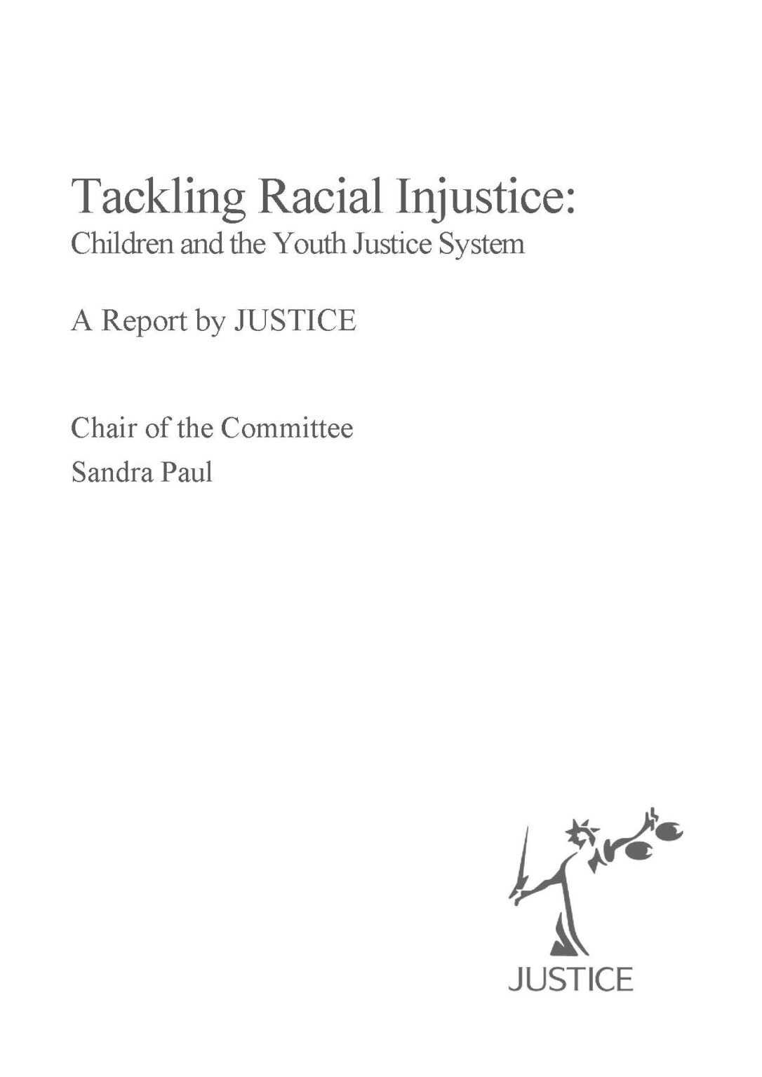 Tackling racial injustice: Children and the youth justice system ...
