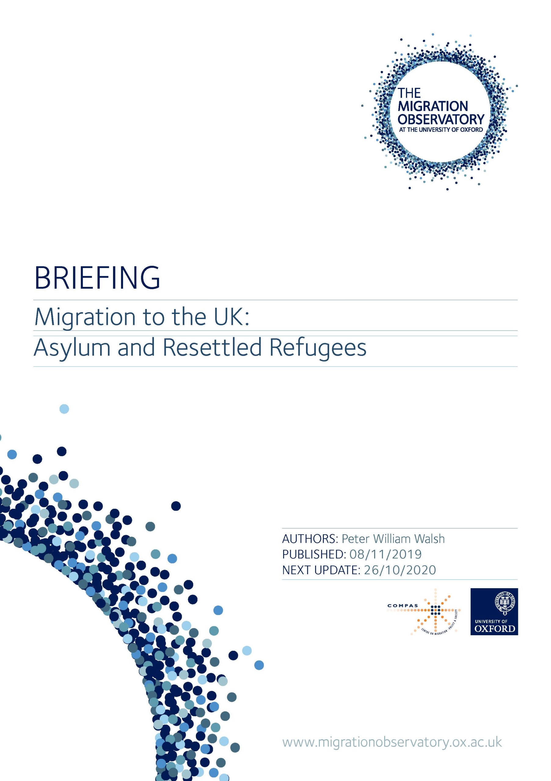 Migration to the UK: Asylum and Resettled Refugees - Barrow Cadbury Trust
