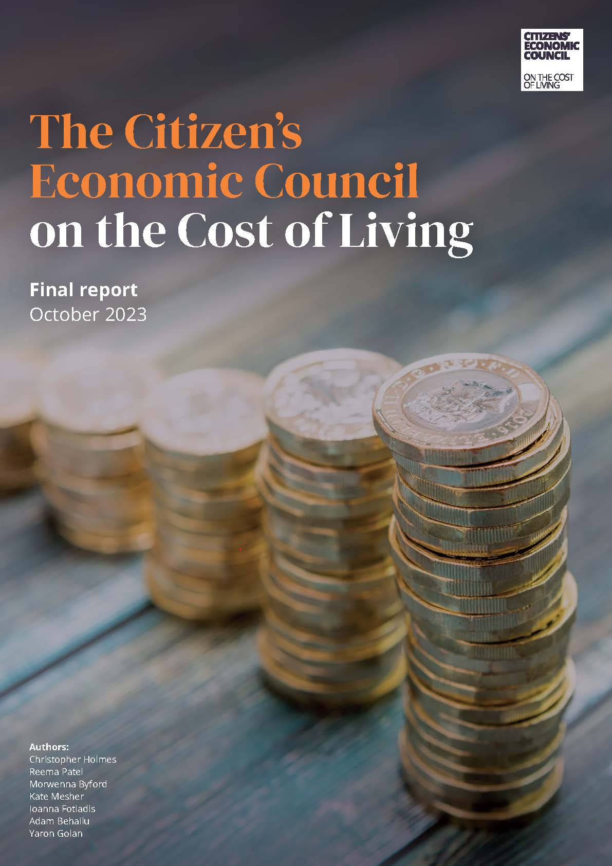 The Citizen's Economic Council on the Cost of Living - Barrow Cadbury Trust